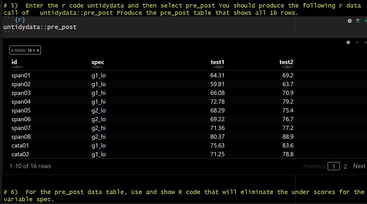 Solved 12345 id span01 span02 span03 span04 span05 | Chegg.com