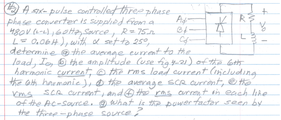 Solved A six-pulse controlled three phase phase converter is | Chegg.com Solved A six-pulse controlled three phase phase converter is | Chegg.com