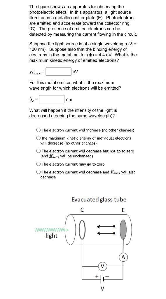 Solved The figure shows an apparatus for observing the | Chegg.com