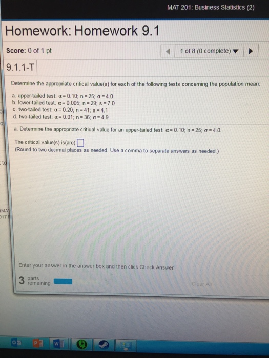 Solved determine the appropriate critical value(s) for each | Chegg.com Solved determine the appropriate critical value(s) for each | Chegg.com
