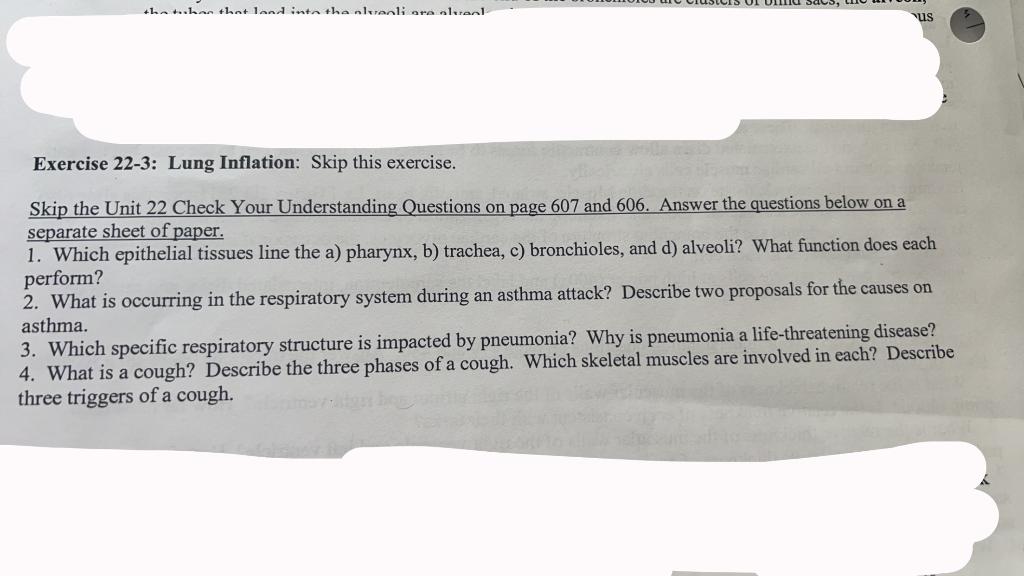 Solved Exercise 22-3: Lung Inflation: Skip this exercise. | Chegg.com