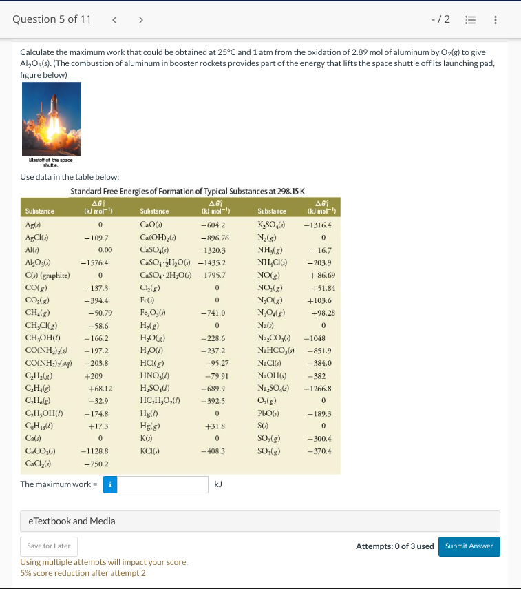 Solved Calculate the maximum work that could be obtained at | Chegg.com