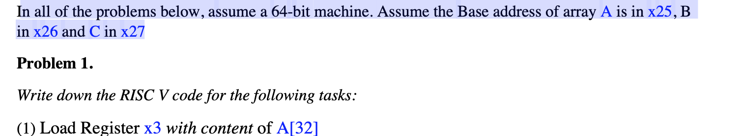 In all of the problems below, assume a 64-bit | Chegg.com