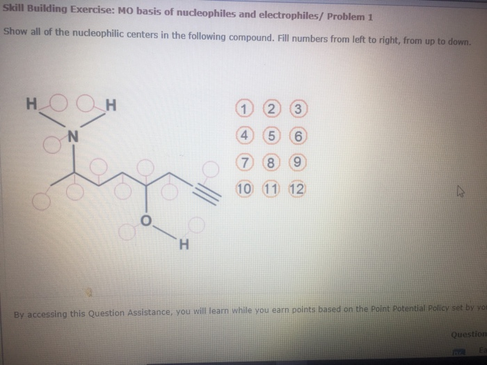 Solved Skill Building Exercise: MO basis of nucleophiles and | Chegg.com