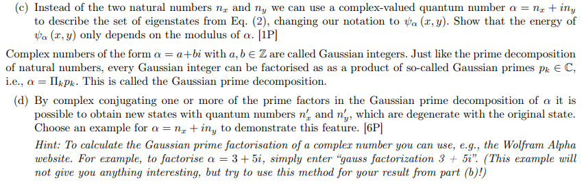 Solved In this exercise we consider a particle in a | Chegg.com
