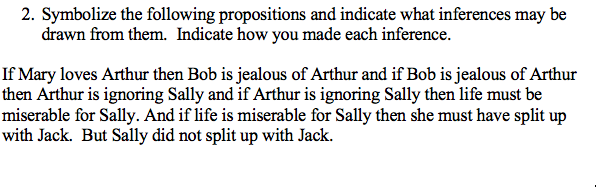 2. Symbolize the following propositions and indicate | Chegg.com