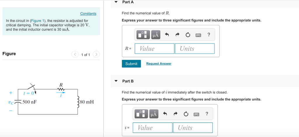 Solved Part A Constants Find The Numerical Value Of R
