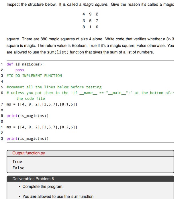 Solved Inspect the structure below. It is called a magic | Chegg.com
