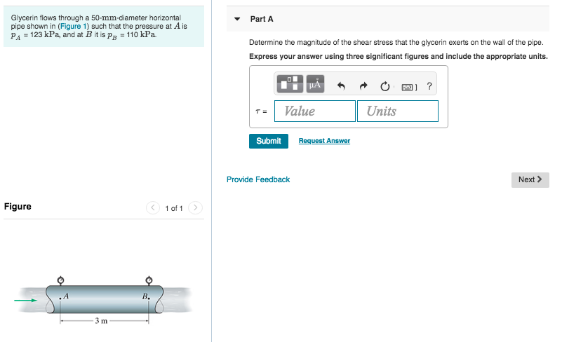 Solved Glycerin flows through a 50-mm-diameter horizontal | Chegg.com