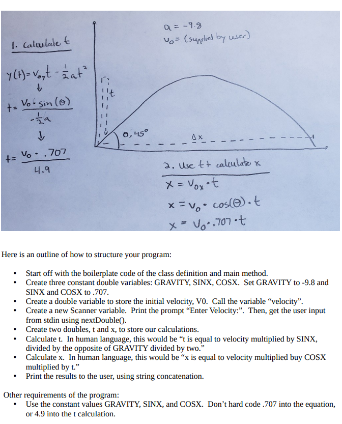 Solved Lab 2: Variables and Types Football Trajectories | Chegg.com