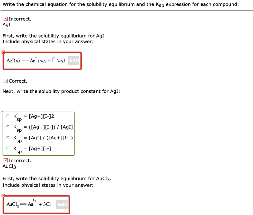 Solved Write the chemical equation for the solubility | Chegg.com