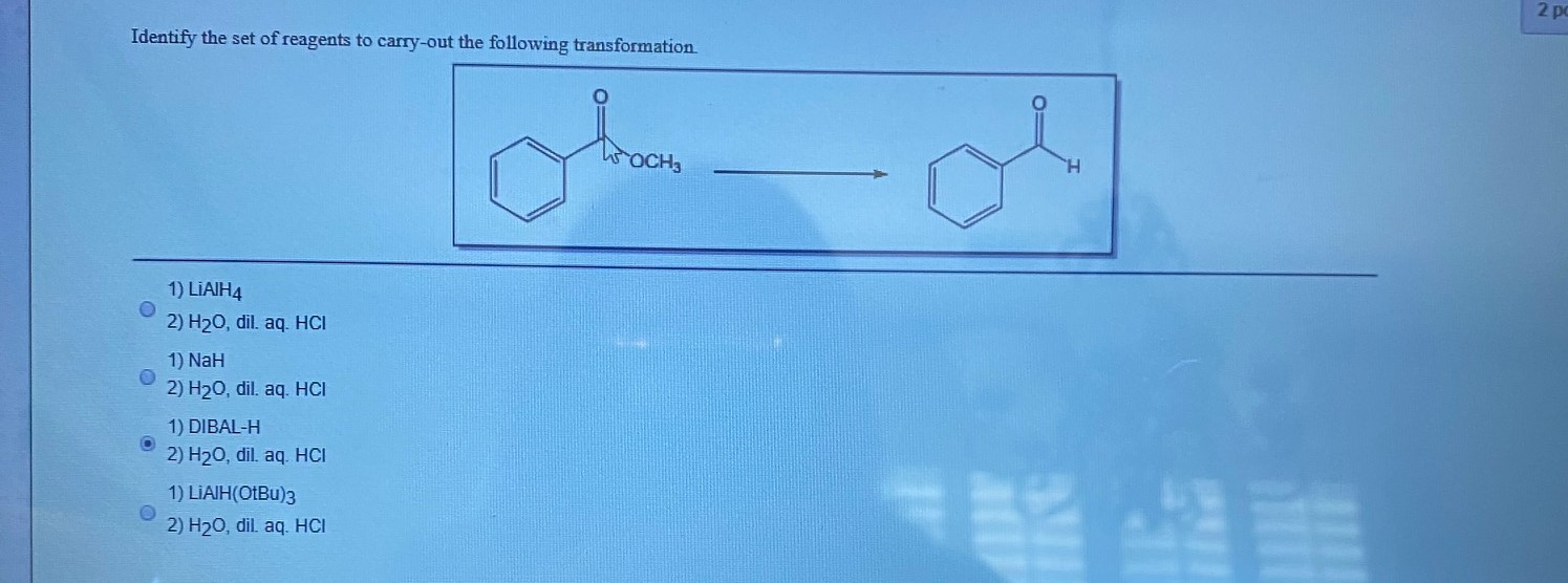Solved Identify the set of reagents to carry out the | Chegg.com