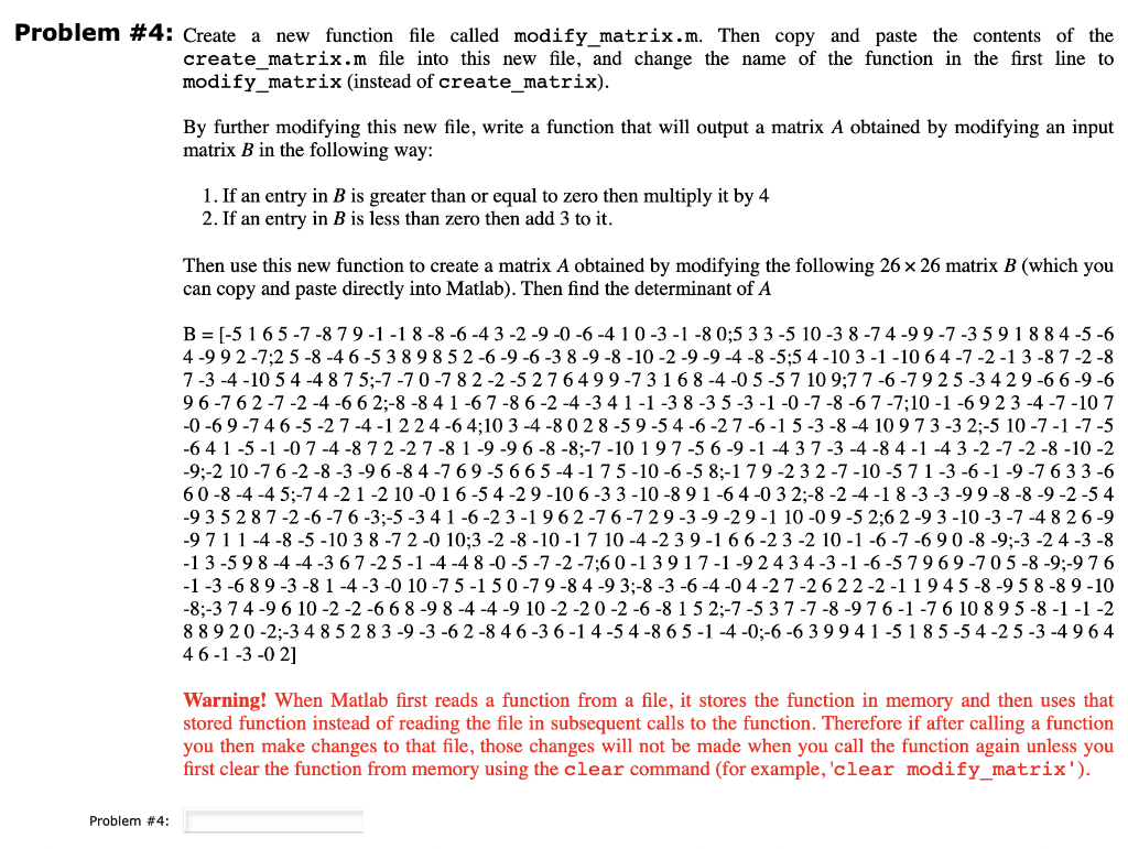 Problem 4 Create A New Function File Called 5465