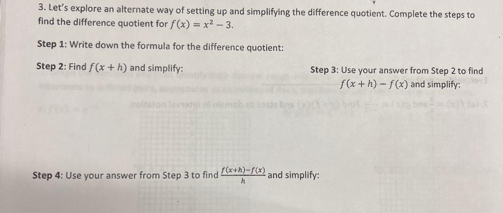 Solved 3. Let's explore an alternate way of setting up and | Chegg.com
