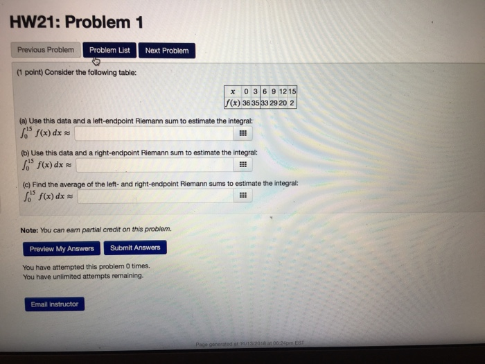 Solved Hw21 Problem1 Previous Problem Problem Listnext 2479