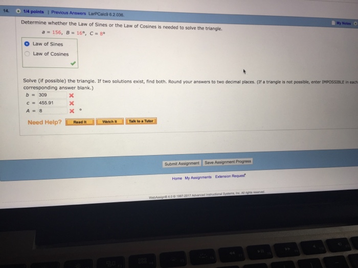 Solved 14 O 1/4 points 1 Previous Answers LarPCaic9 6.2.036. | Chegg.com Solved 14 O 1/4 points 1 Previous Answers LarPCaic9 6.2.036. | Chegg.com
