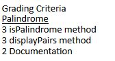 Solved 1. Palindromes a. Write a static generic method | Chegg.com