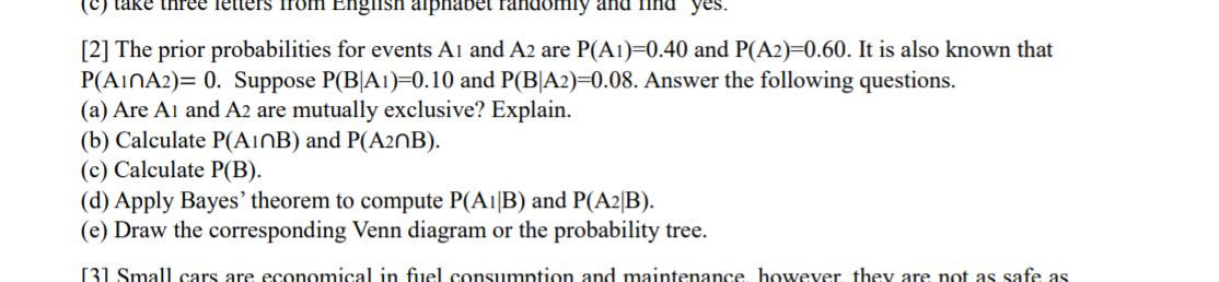 Solved (C) take three letters from English alphabet randomly | Chegg.com
