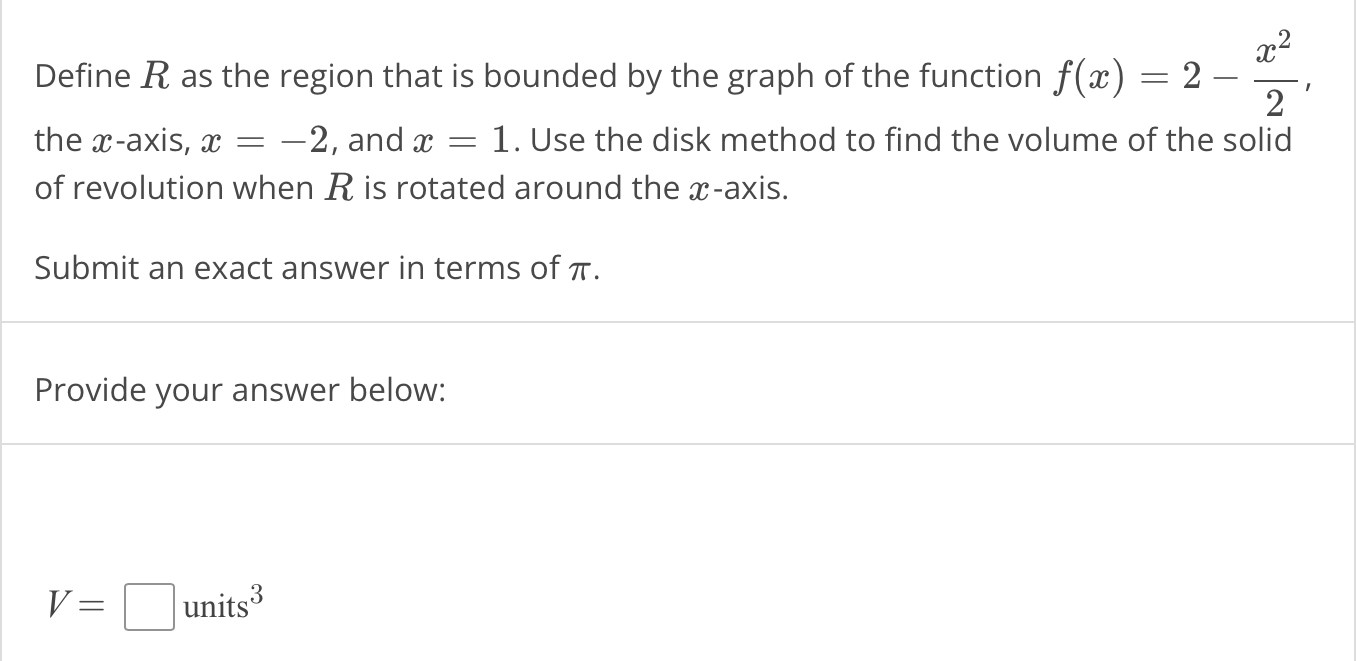 Define R as The Region That Is Bounded By The Graph
