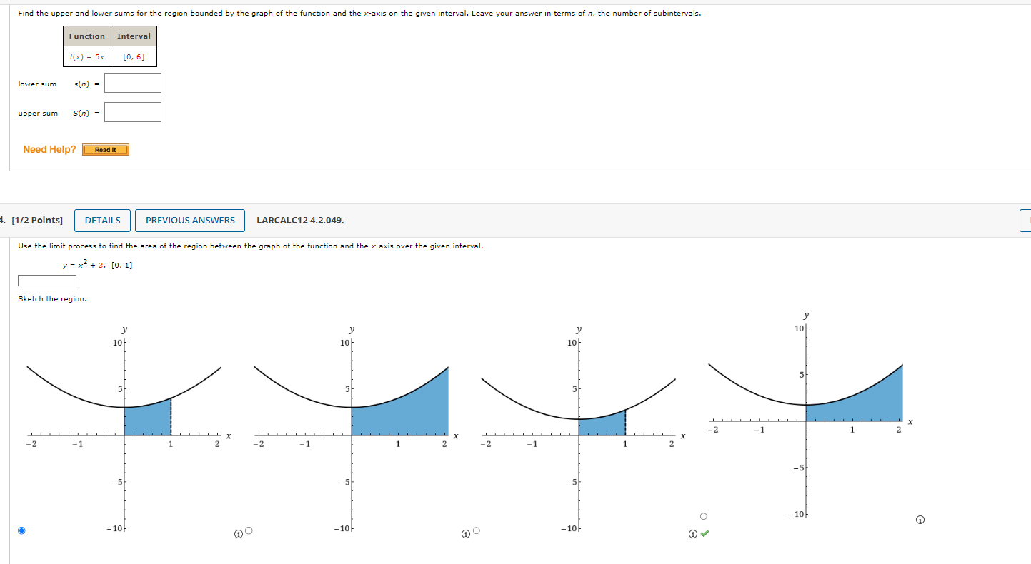 Solved Points] LARCALC12 4.2.029.MI. Jse left and right | Chegg.com
