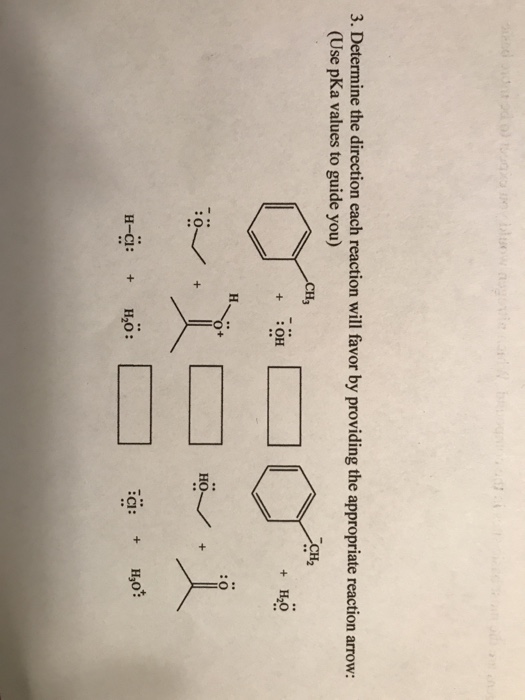 Solved 3. Determine the direction each reaction will favor | Chegg.com