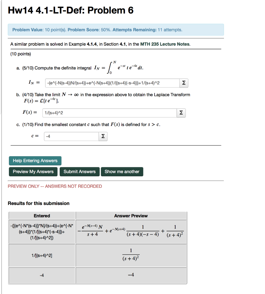 Solved Hw14 4.1-LT-Def: Problem 6 Problem Value: 10 | Chegg.com