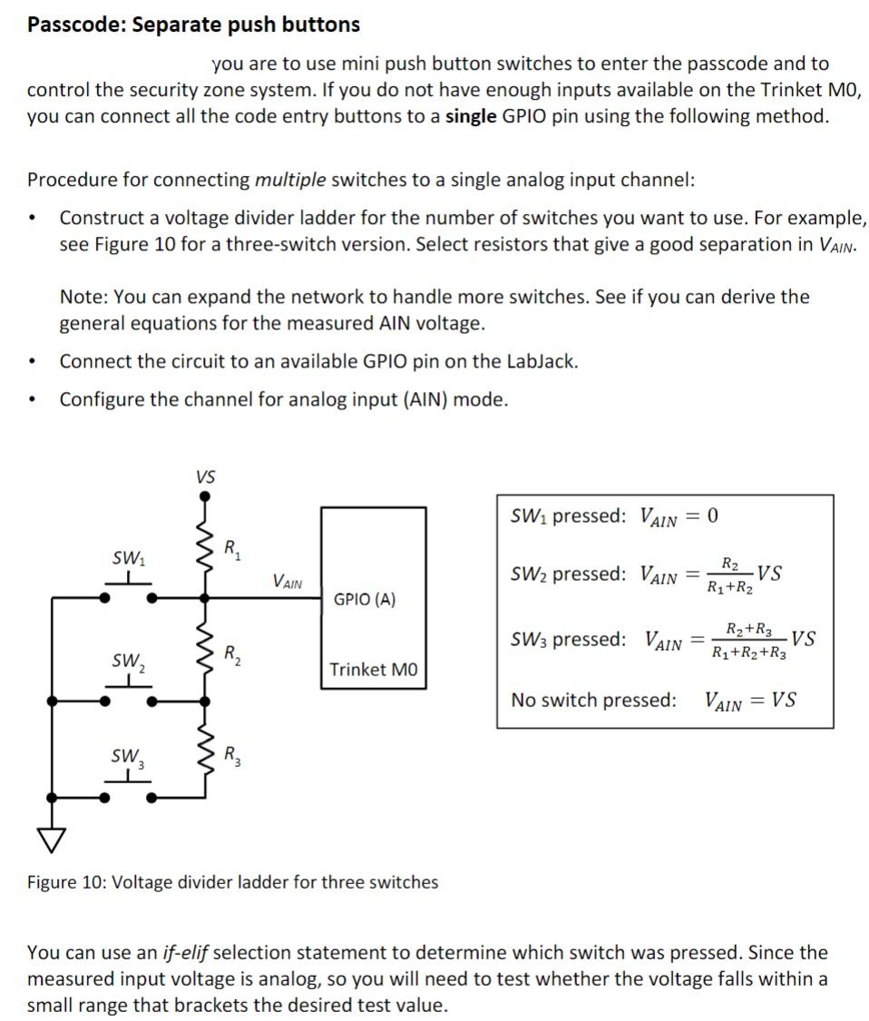 Solved Create an alarm control panel using five pushbutton | Chegg.com