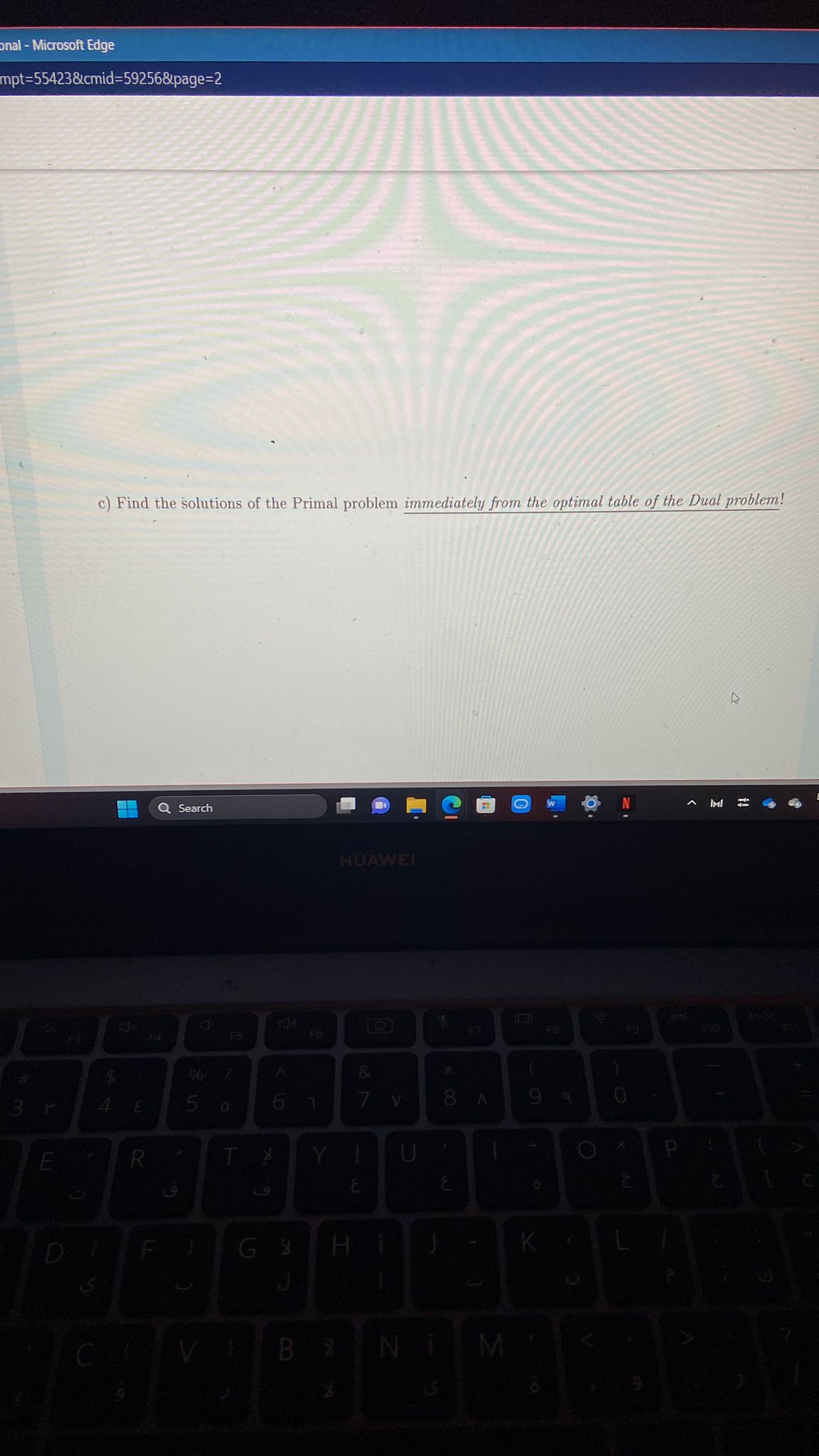 Solved c) Find the solutions of the Primal problem | Chegg.com