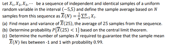 Solved Let x1,x2,x3,cdots be a sequence of independent and | Chegg.com