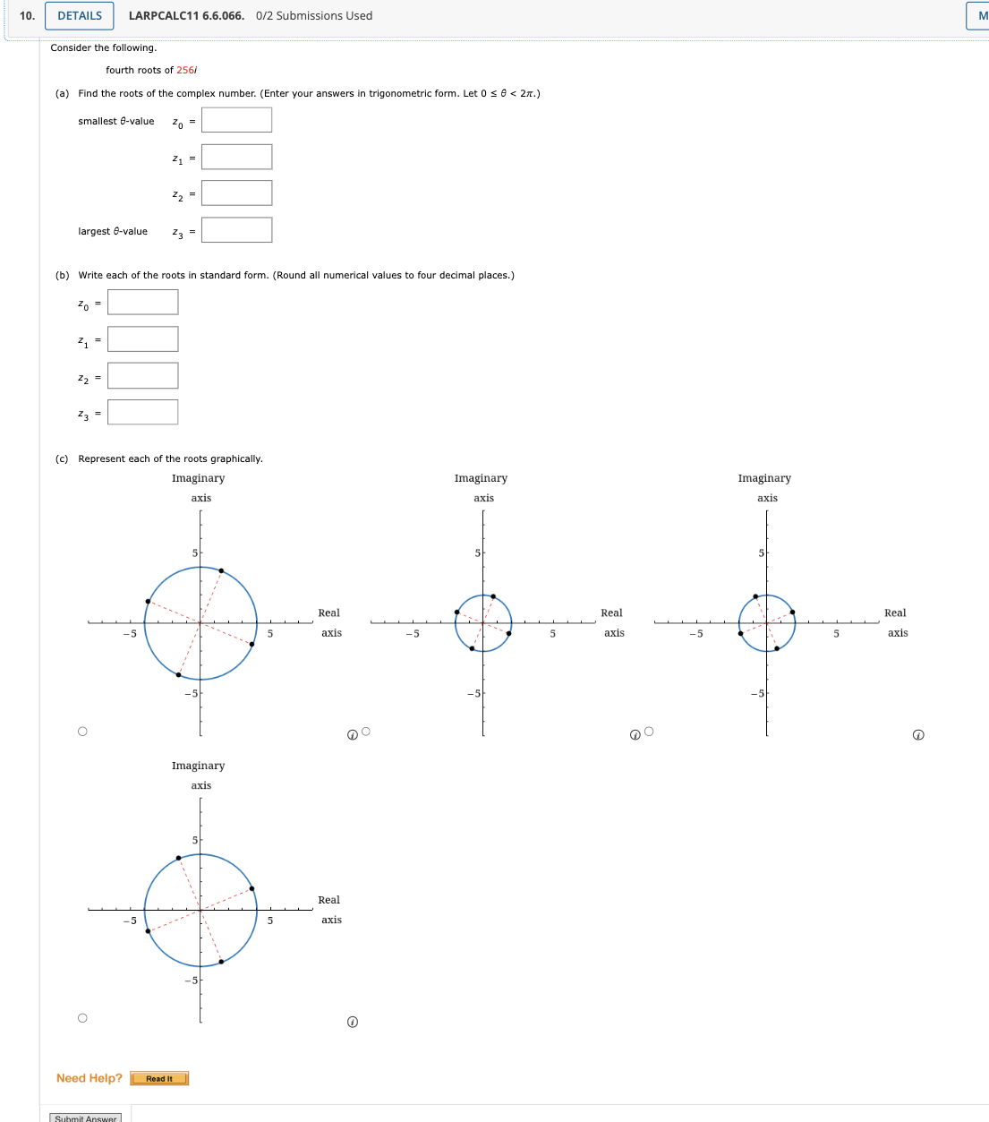 Solved fourth roots of \\( 256 i \\) (a) Find the roots of | Chegg.com