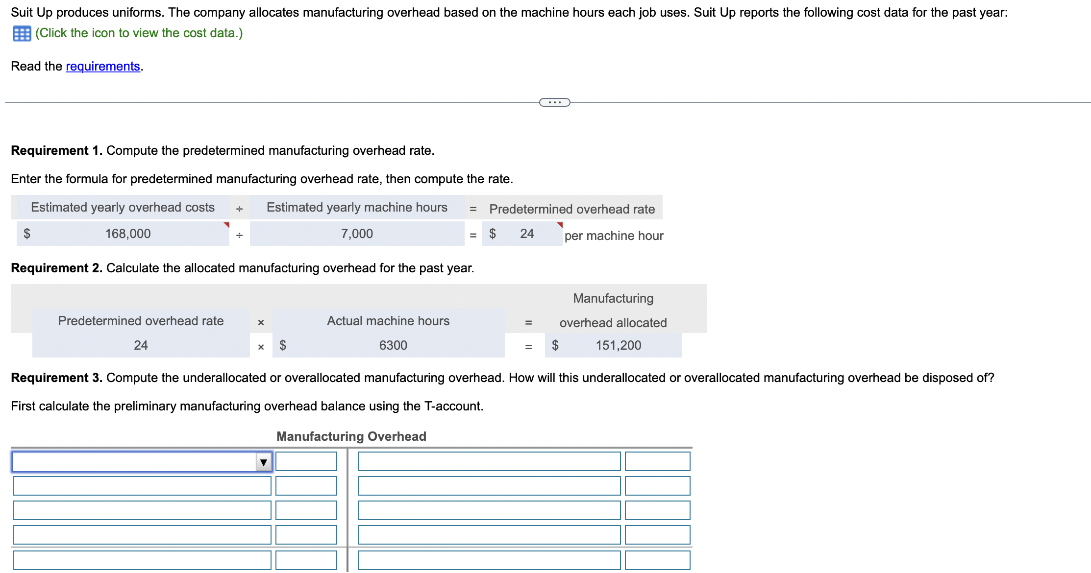 Solved Data table Requirements 1. Compute the | Chegg.com