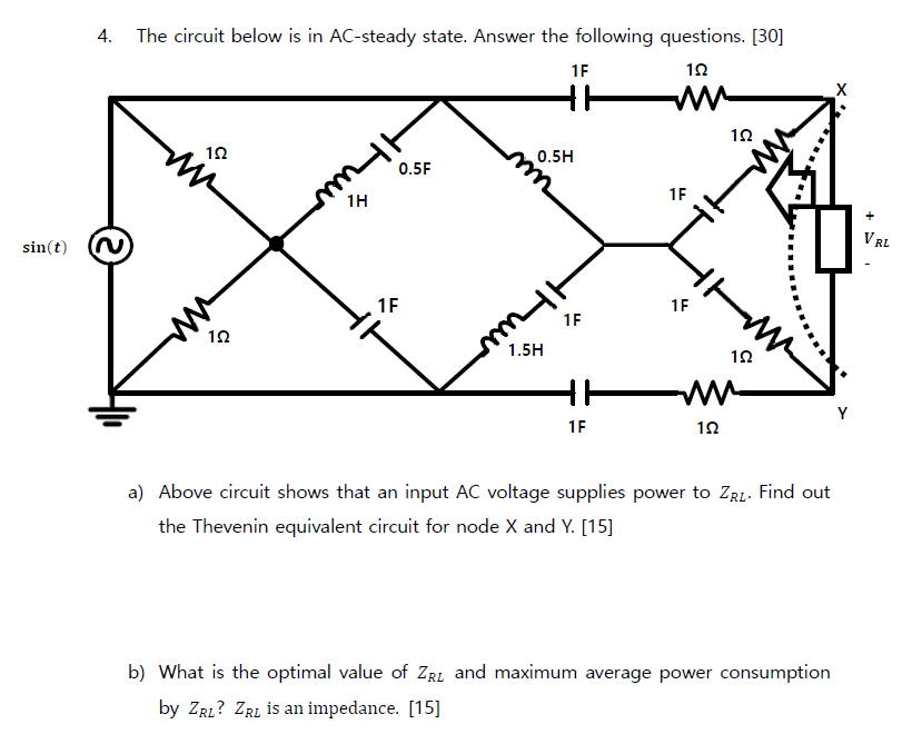Solved 4. The circuit below is in AC-steady state. Answer | Chegg.com