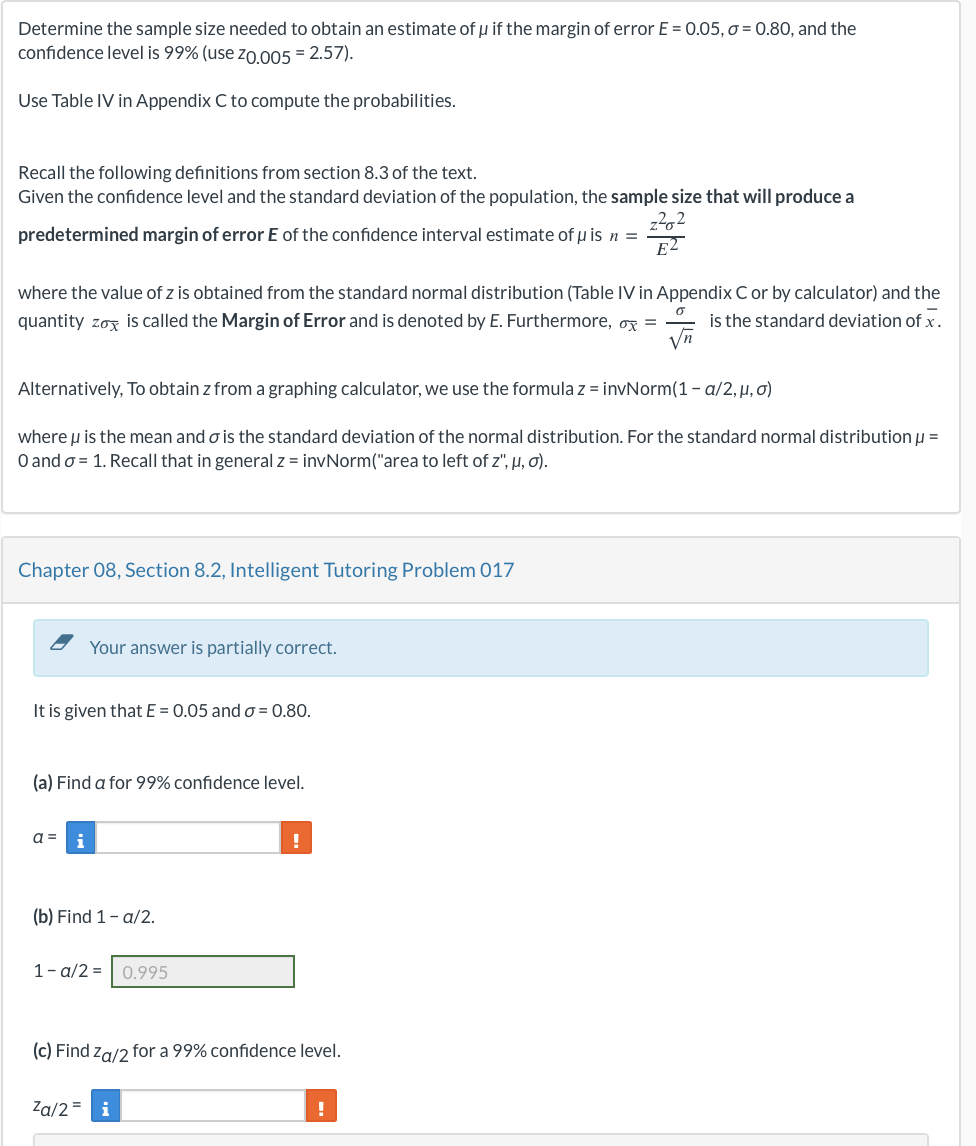 Solved Determine the sample size needed to obtain an | Chegg.com