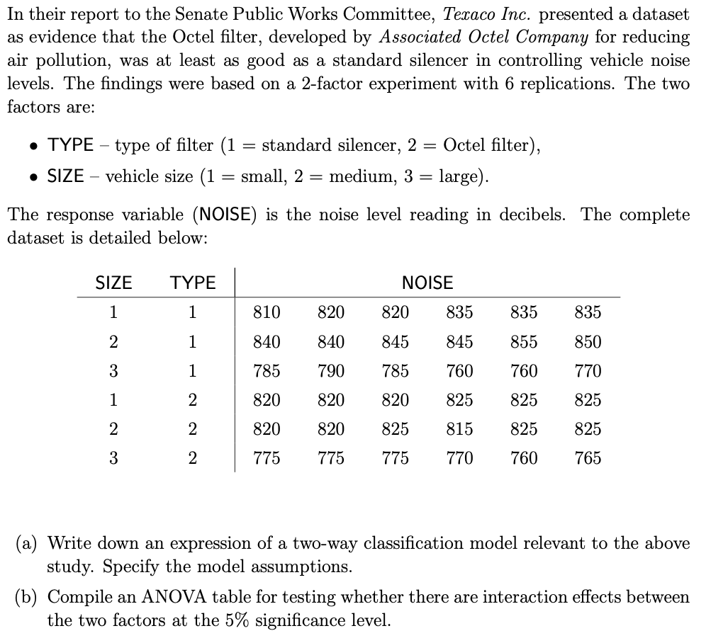 In their report to the Senate Public Works Committee, | Chegg.com