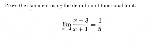 Solved Prove the statement using the definition of | Chegg.com