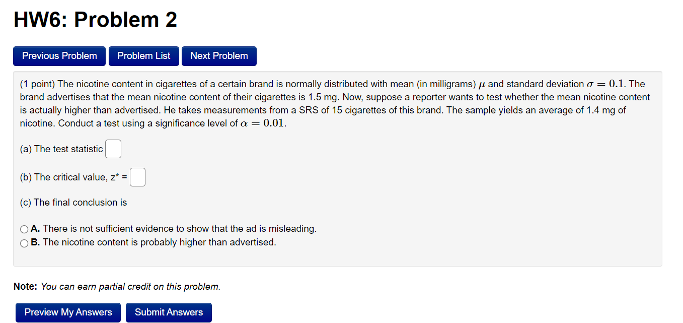 Solved HW6: Problem 2 Previous Problem Problem List Next | Chegg.com