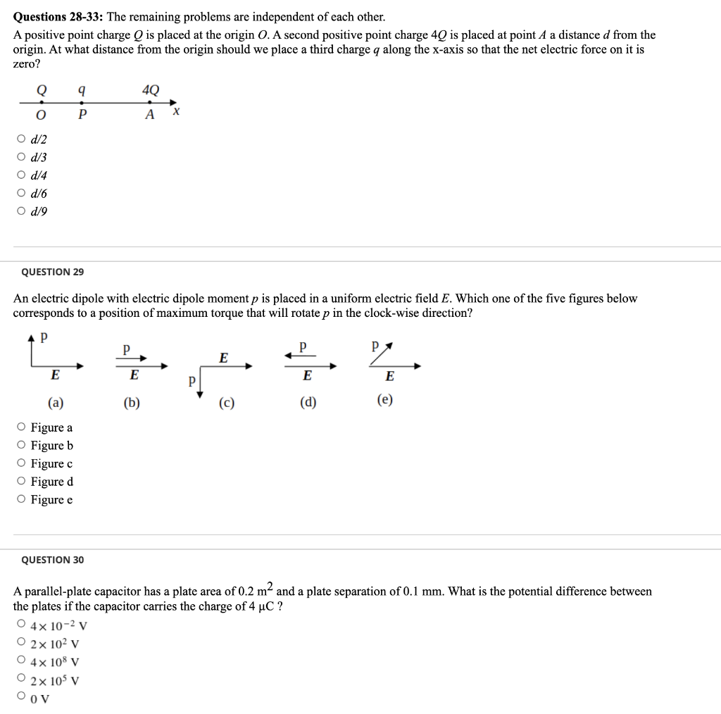 Solved Questions 28-33: The remaining problems are | Chegg.com