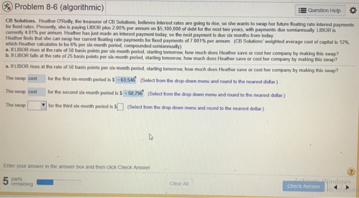 Solved & Problem 8-6 (algorithmic) EQuestion Help св | Chegg.com Solved & Problem 8-6 (algorithmic) EQuestion Help св | Chegg.com