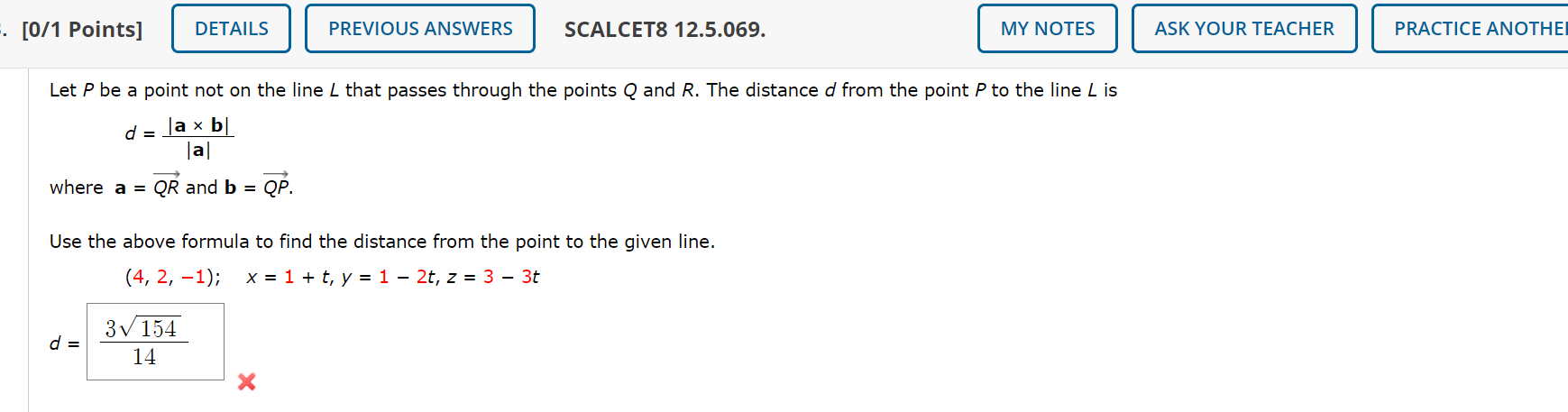 Solved DETAILS [0/1 Points] PREVIOUS ANSWERS .. SCALCET8 | Chegg.com