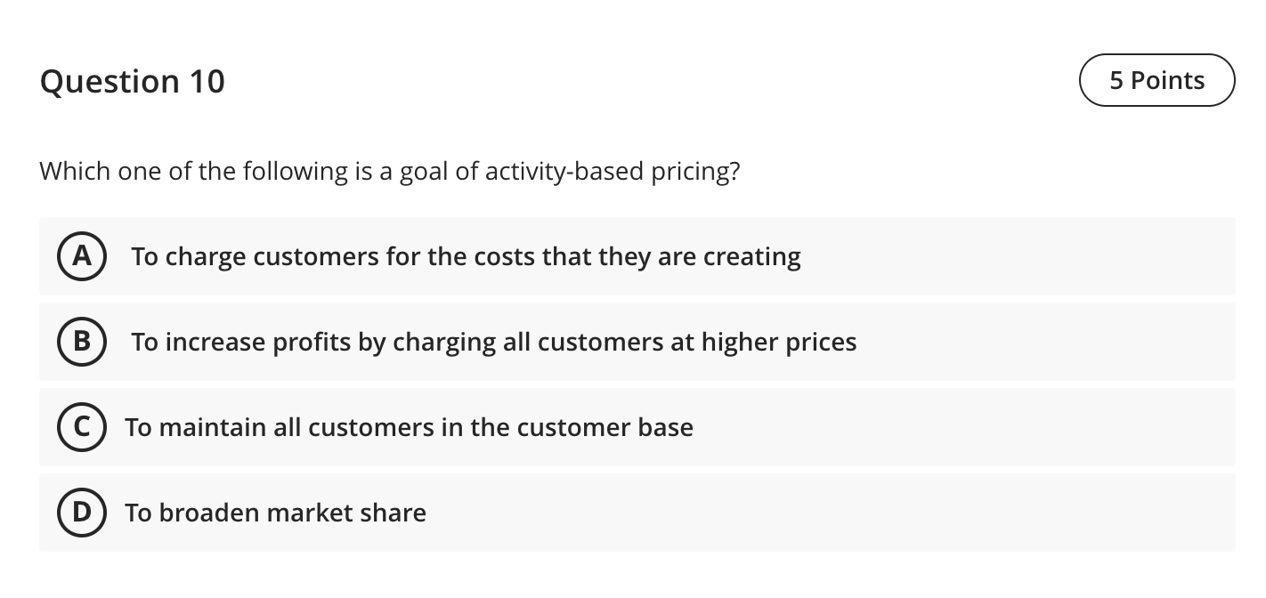 Solved Question 10 5 Points Which one of the following is a | Chegg.com