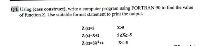 Q4 Using Case Construct Write A Computer Program 
