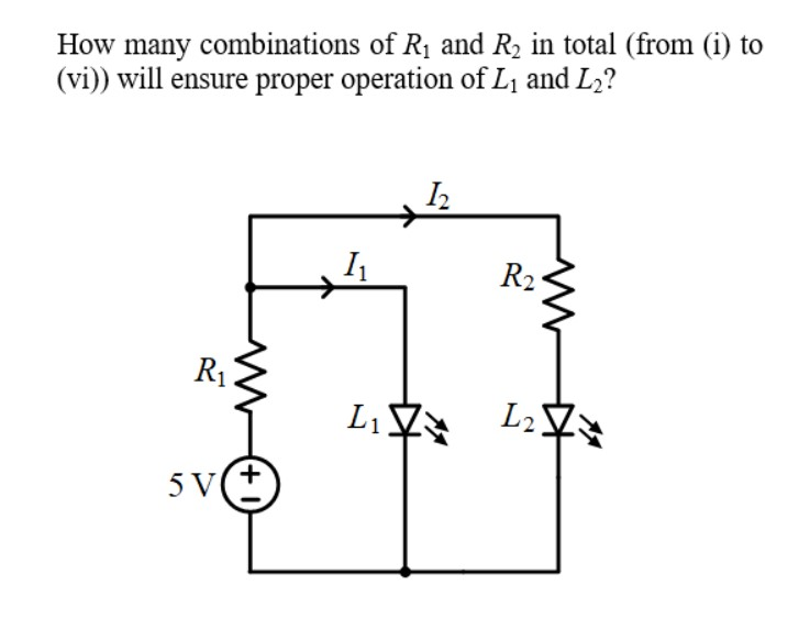 Solved How many combinations of R1 and R2 in total (from | Chegg.com