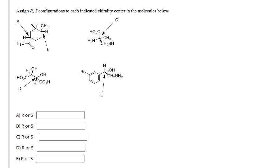 Solved Assign R, S configurations to each indicated | Chegg.com