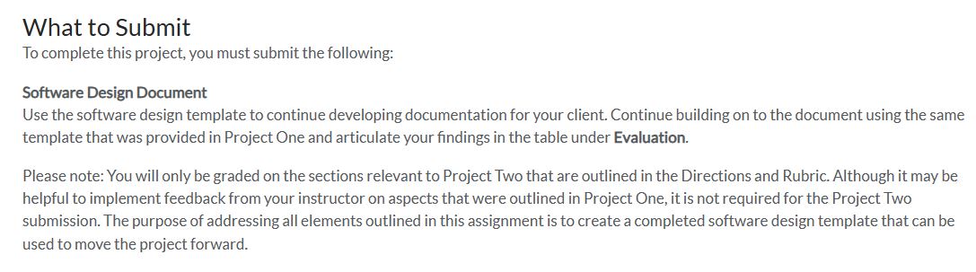 Solved CS 230 Project Two Guidelines and Rubric Competency | Chegg.com