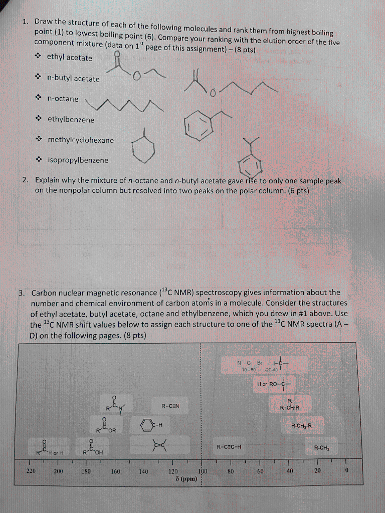 Solved 1. Draw the structure of each of the following | Chegg.com