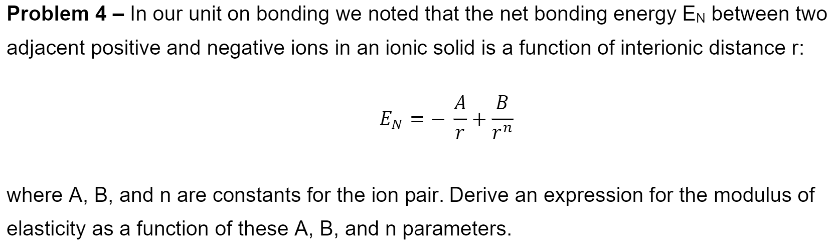 Solved Problem 4- In our unit on bonding we noted that the | Chegg.com
