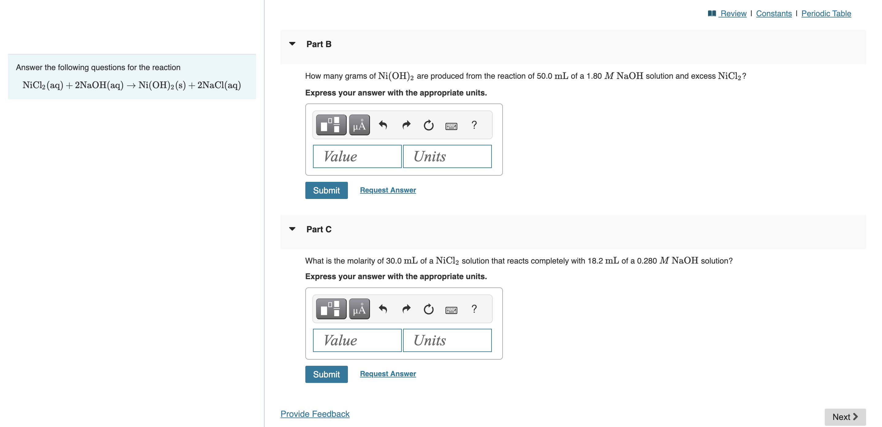 Solved Review I Constants I Periodic Table Part B Answer the | Chegg.com