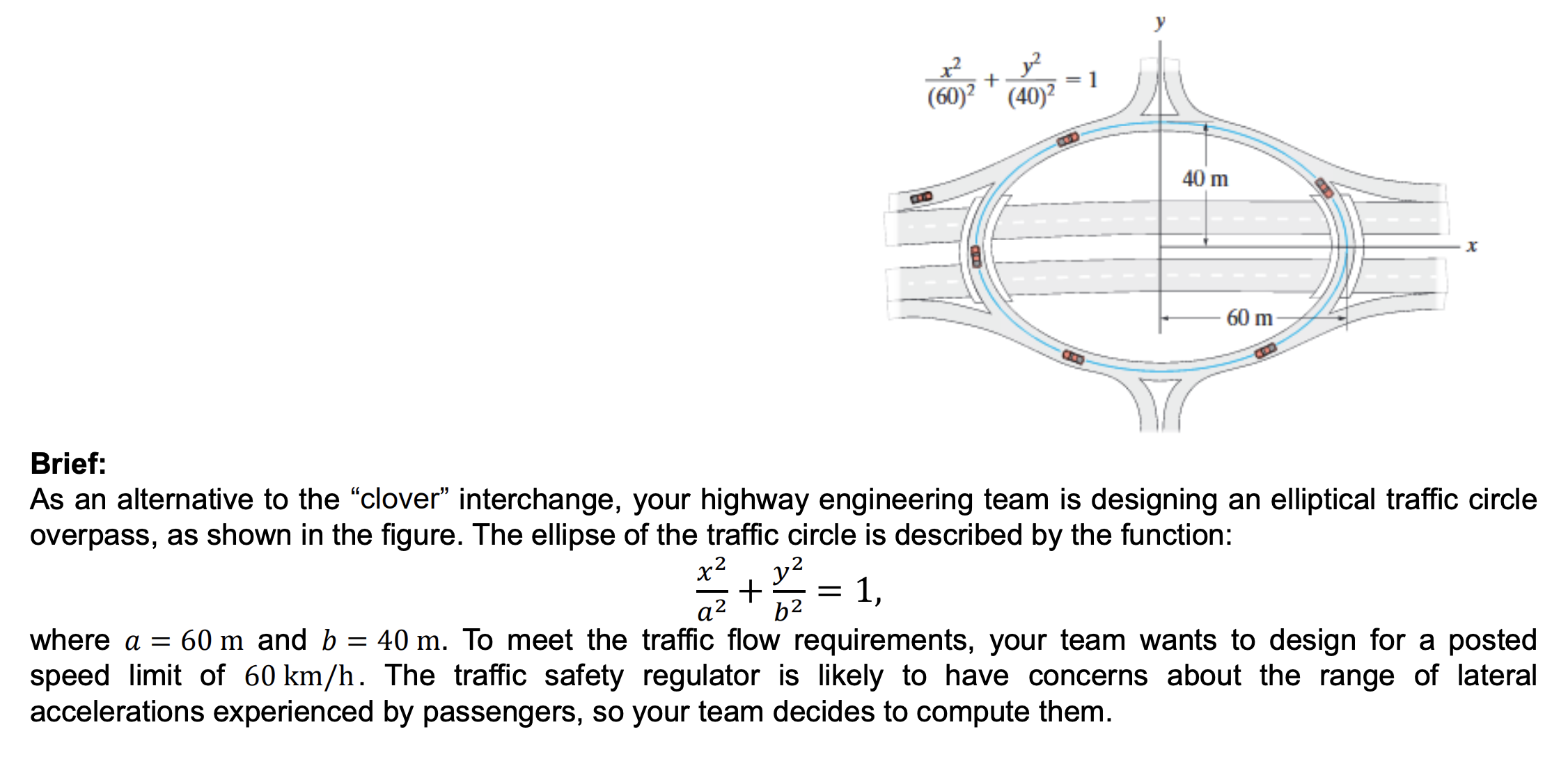 Solved As an alternative to the "clover" interchange, your | Chegg.com