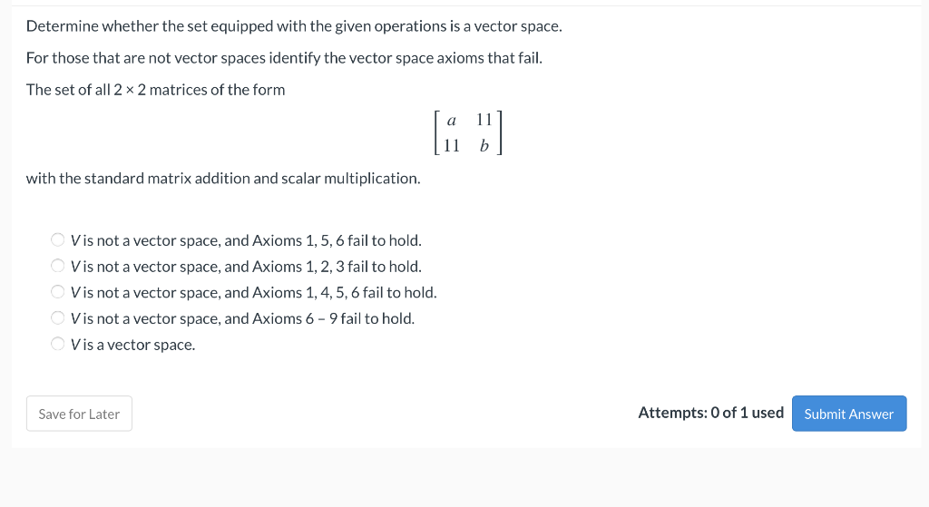 Solved Determine whether the set equipped with the given | Chegg.com