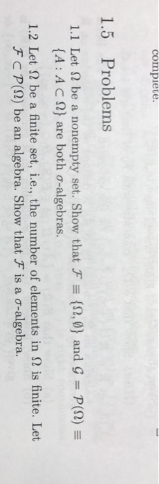 Solved Let ohm be a nonempty set. Show that F congruent | Chegg.com